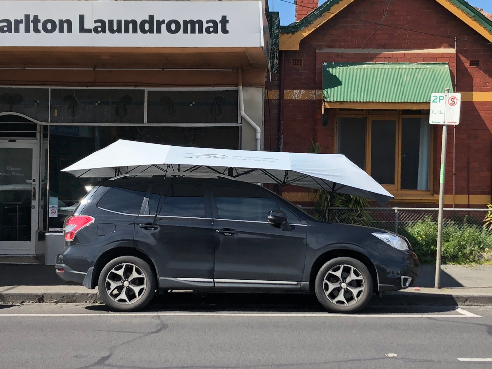 Fully Automatic Car Umbrella - Sliver Colour – Car Umbrella Australia